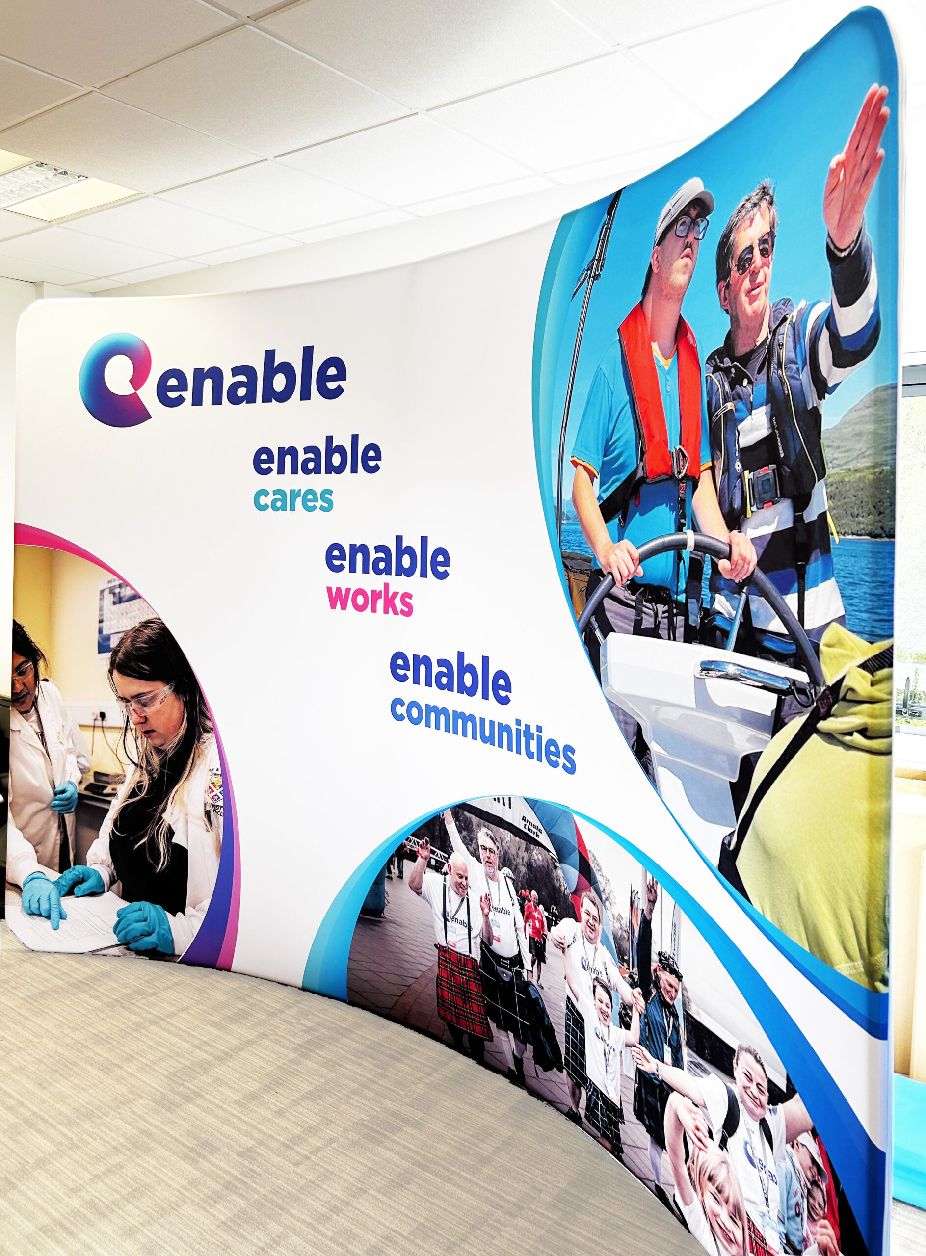 Fabric Printed Indoor Display and Exhibition Stands