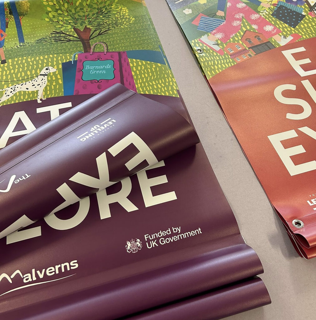 Lamp Post Printed Banners from Eco Print