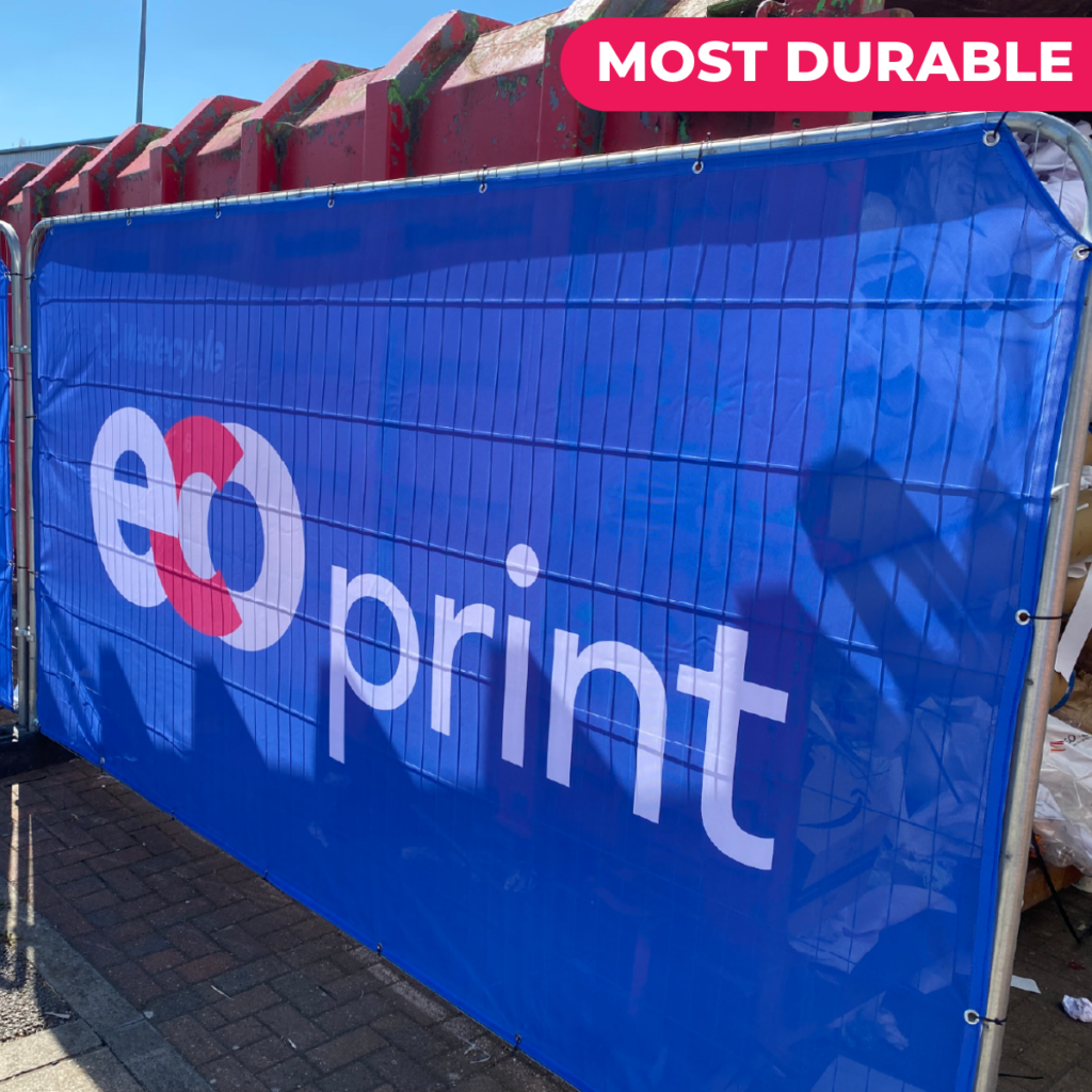 Heavyweight Mesh Heras Fence Covers from Eco Print